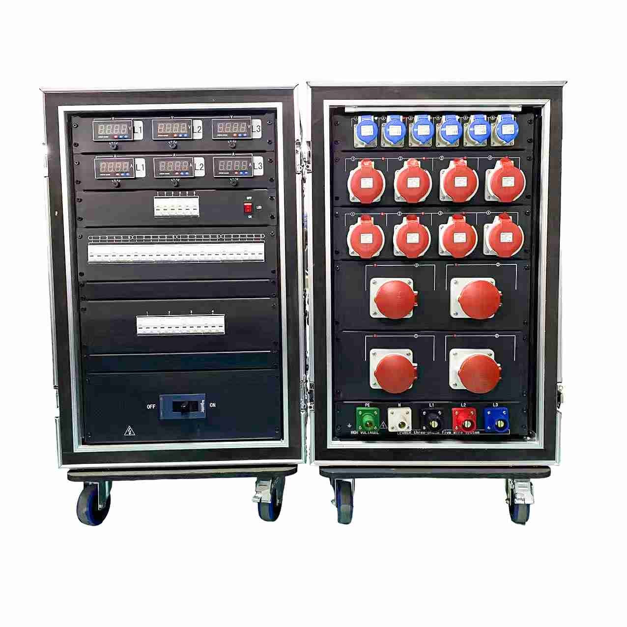 400 Amp Rack Power Distro 220v 400a Camlock Out 28 Way - Sxpowercase.com 💗
