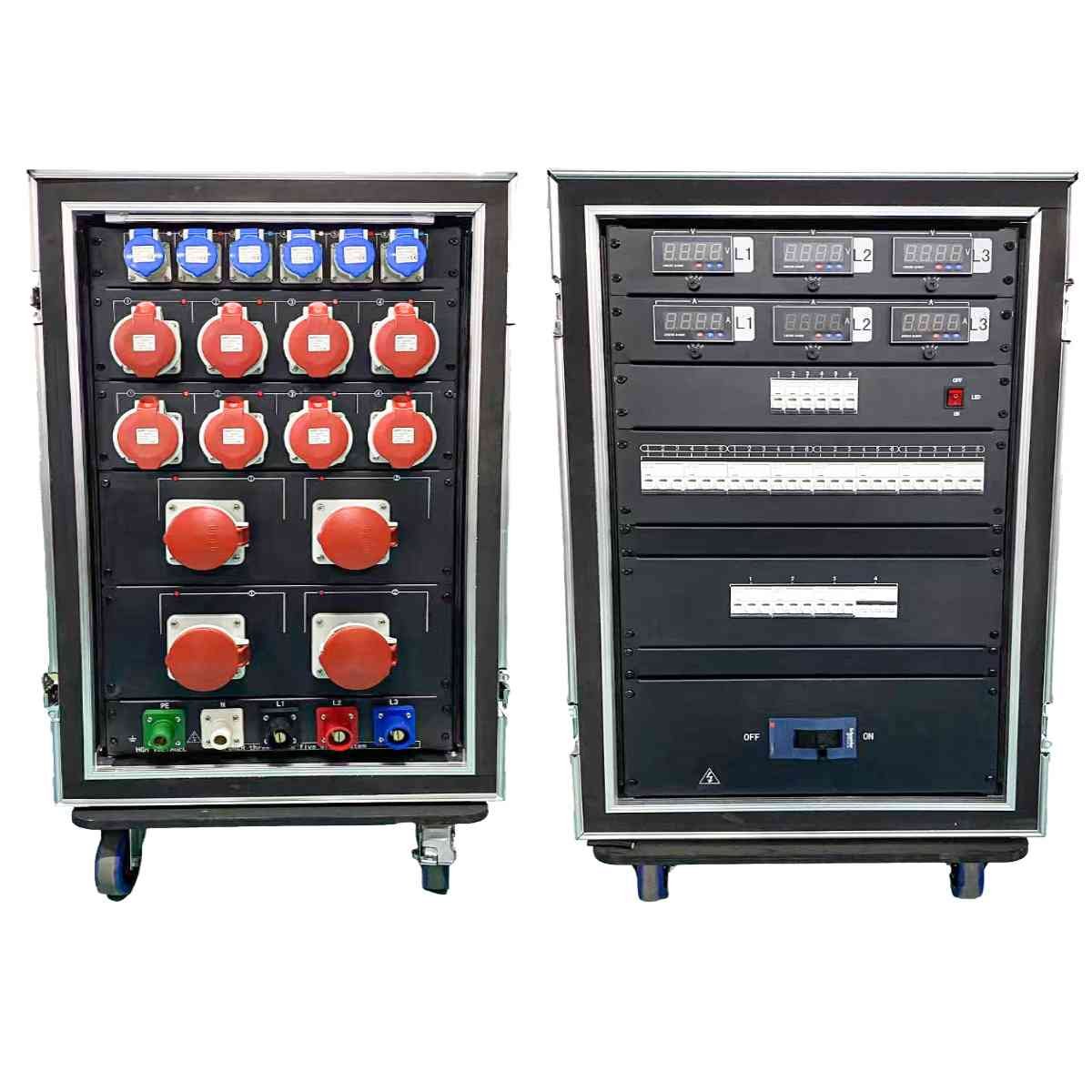 400 Amp Rack Power Distro 220v 400a Camlock Out 28 Way - Sxpowercase.com 💗